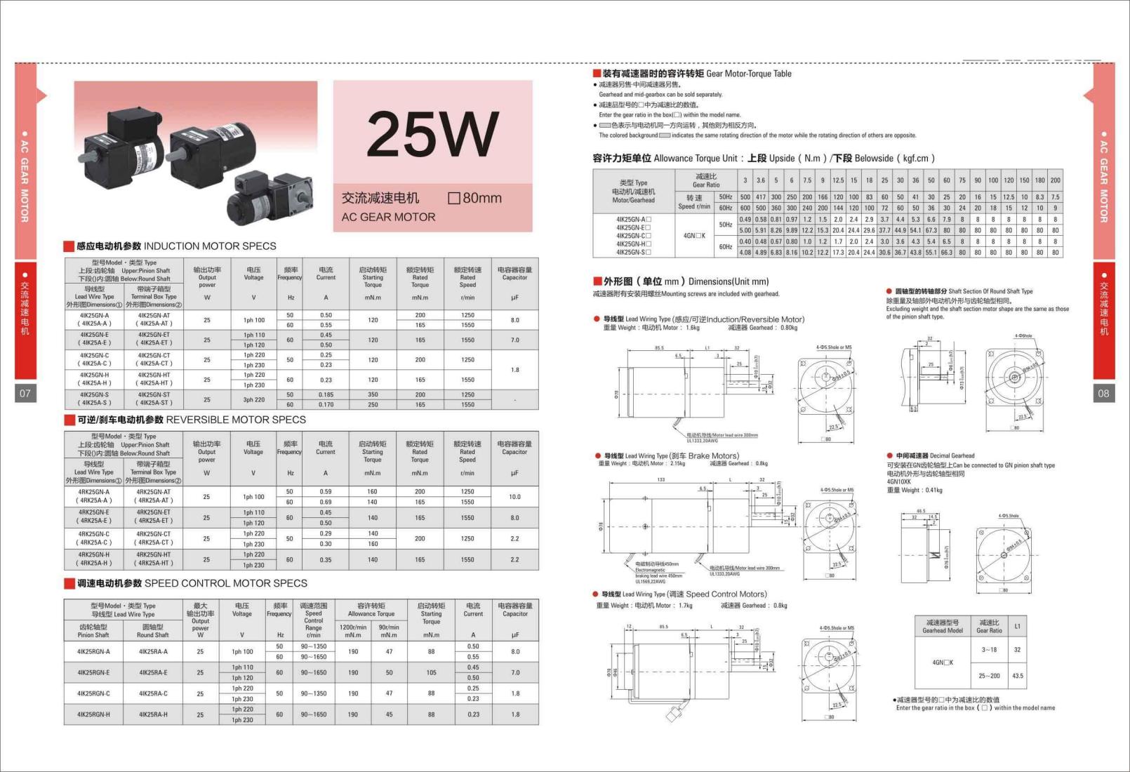 AC DC GEAR MOTOR_ AC DC GEAR MOTOR_SC Transmission